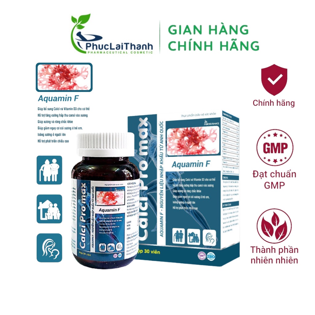 Calci Pro Max (Hộp 30 viên) - Giúp bổ sung Calci, Vitamin D3, giúp ...