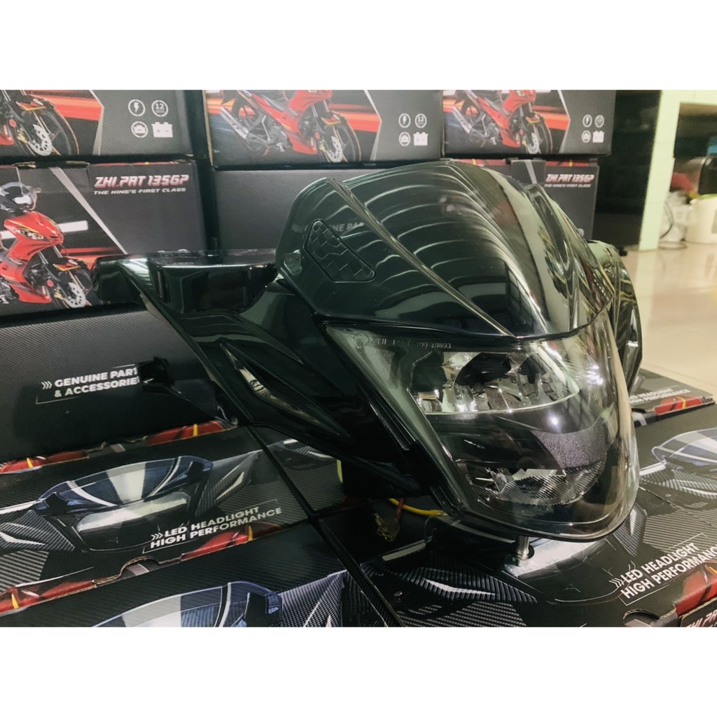 chóa đèn màu khói zipat ex2010 full combo màu đen mẫu mới nhé | Shopee ...