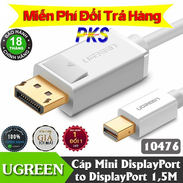 Cáp Mini DisplayPort to Displayport dài 1,5M Ugreen 10476 | Shopee Việt Nam