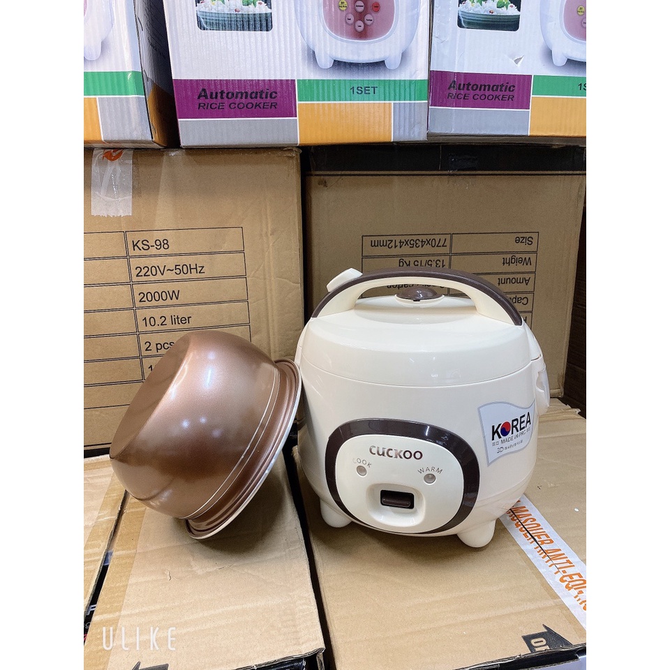 Nồi Cơm Điện mini CUCKOO CR387/ NK MEDIA - Dung tích 1L / 1.2L / 1.8L, kiểu dáng Con Lợn Siêu ...