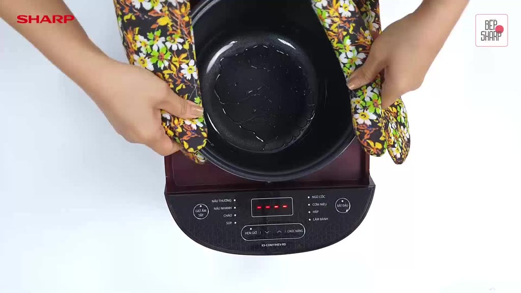 Nồi Cơm Điện Tử Sharp KS-COM194EV-BK/RD 1.8L [8 Chức năng nấu, Công Suất 790W] | Shopee Việt Nam
