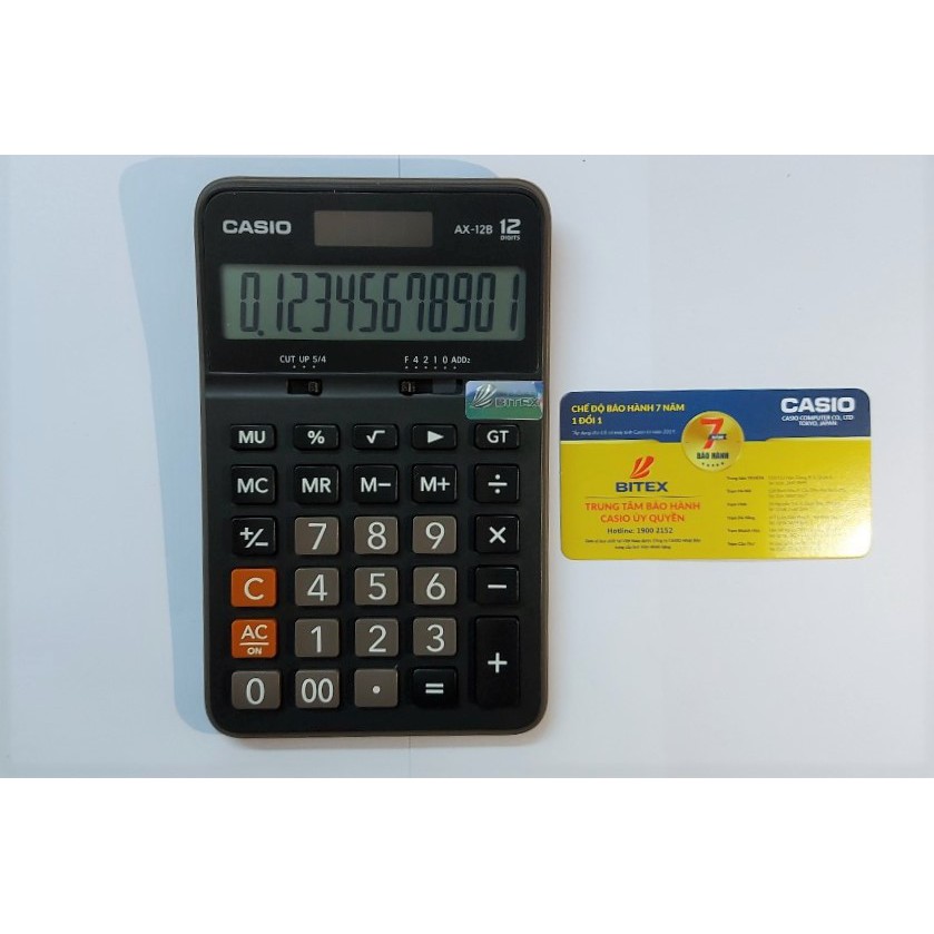 Máy tính văn phòng Casio AX-12B chính hãng | Shopee Việt Nam