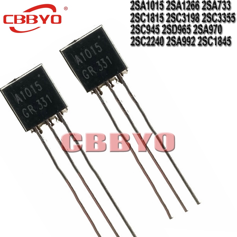Bộ 50 Linh Kiện Điện Tử 2SA1015 2SA1266 2SA733 2SC1815 2SC3198 2SC3355 ...