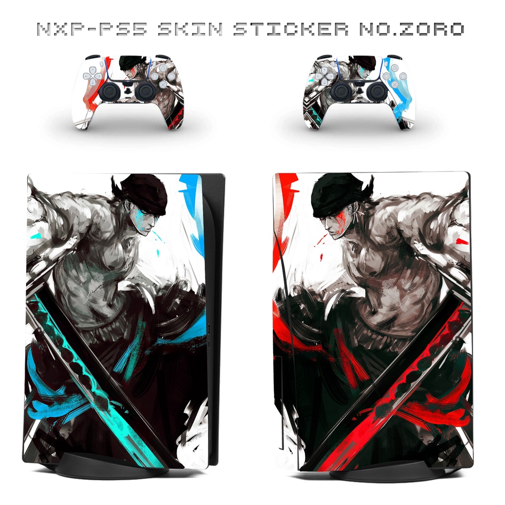 [PS5] Miếng dán bảo vệ và trang trí máy game zoro one piece | Shopee ...