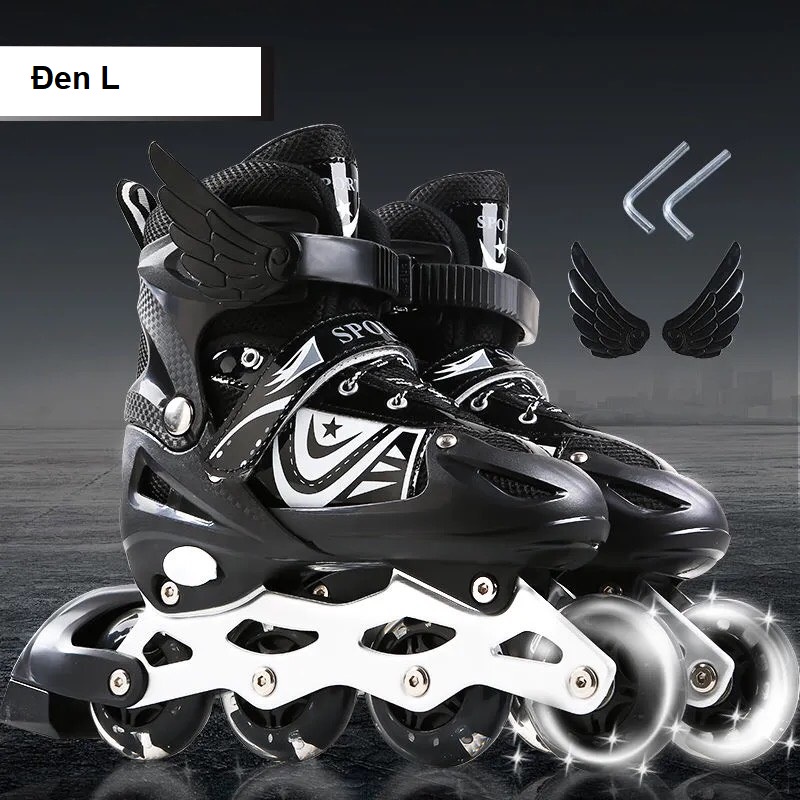 Giày patin trượt Sport dành cho trẻ em người lớn có thể điều chỉnh to ...