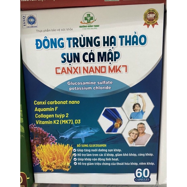 ĐÔNG TRÙNG HẠ THẢO SỤN CÁ MẬP canxi nano mk7 | Shopee Việt Nam