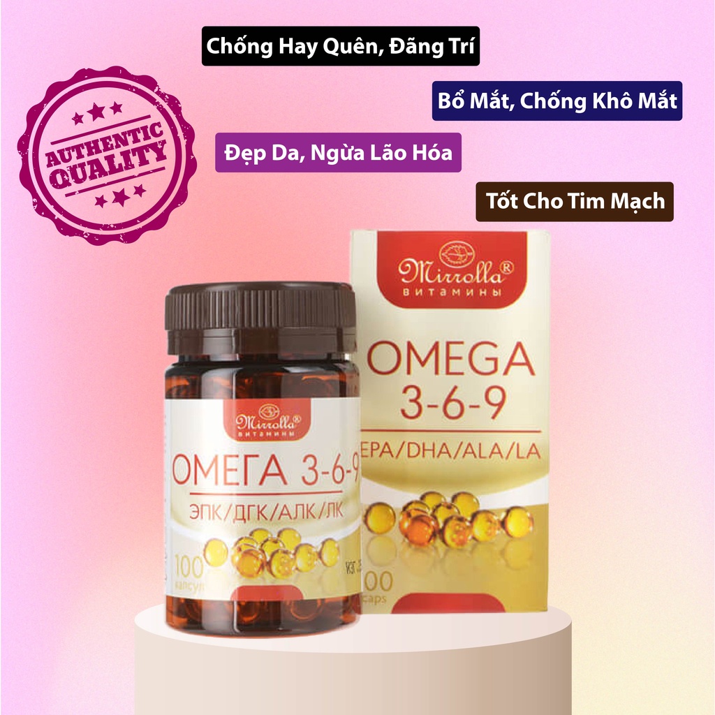 [HÀNG NGA] Omega 369 Nga 100v [CHÍNH HÃNG]tốt cho sức khỏe, trắng, dẹp da | Shopee Việt Nam