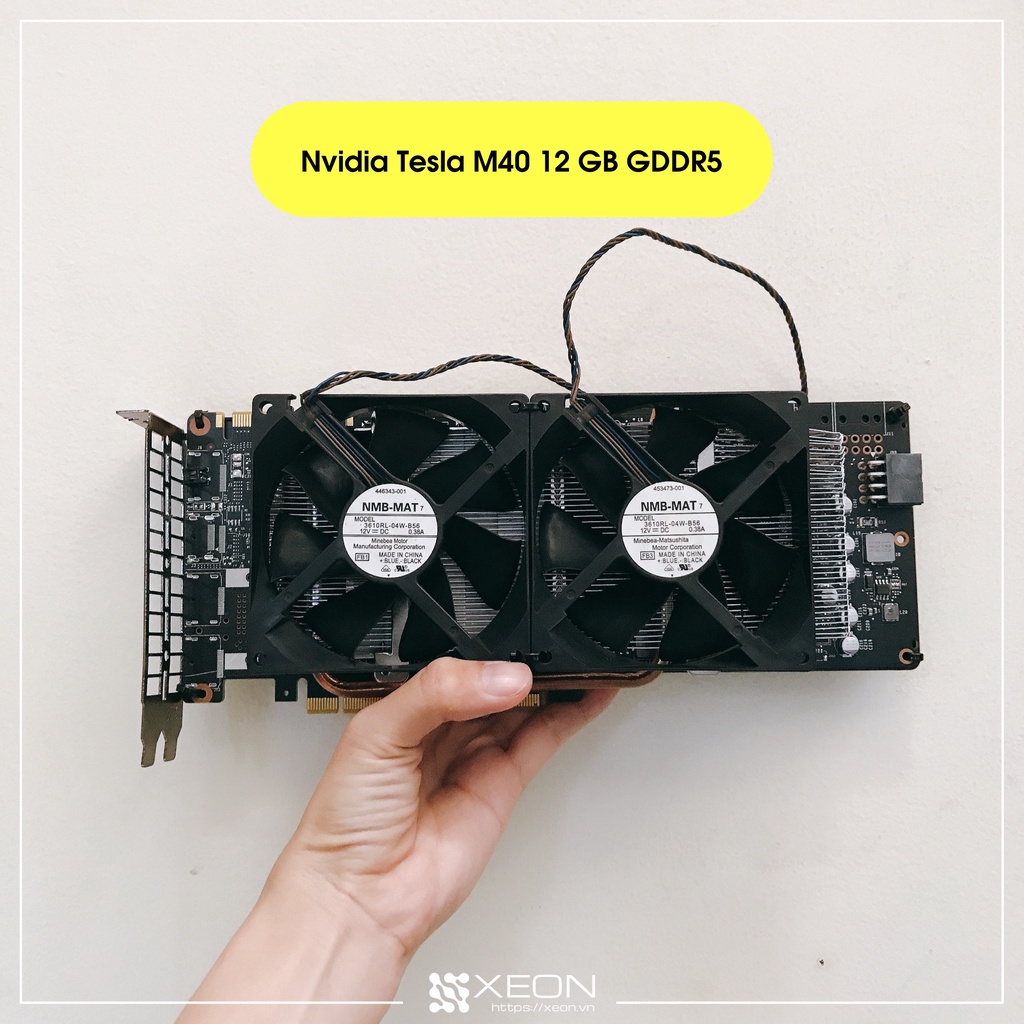 Card màn hình VGA Nvidia Tesla M40 / 12 GB GDDR5 bản mod điều chỉnh ...