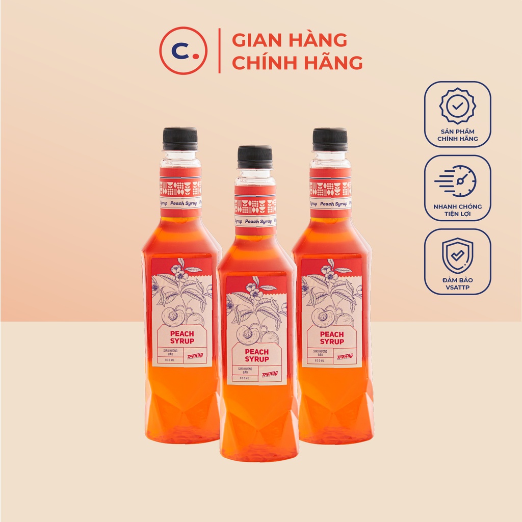 Syrup Trendy 830ml - Chuyên dùng cho pha chế đồ uống, trà sữa, trà hoa ...