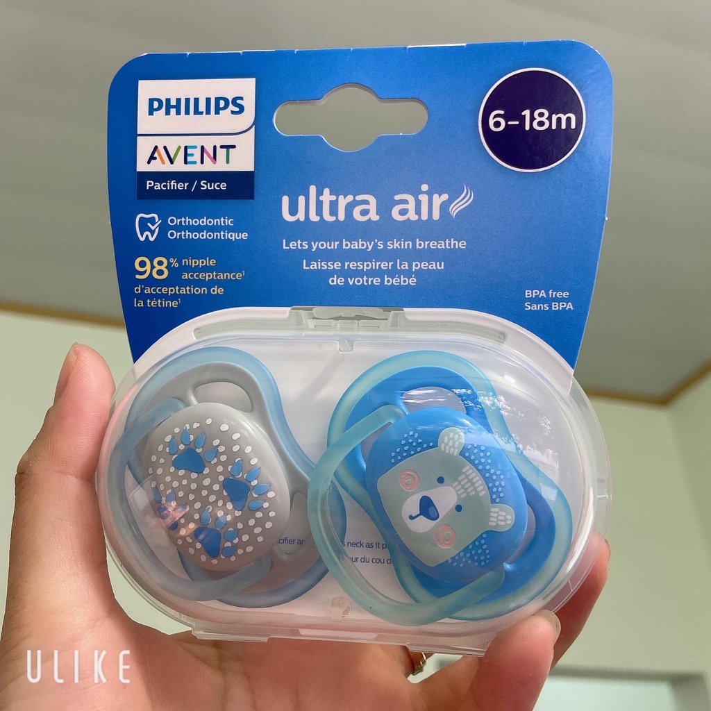 TI GIẢ AVENT THÔNG KHÍ AVENT ULTRA AIR TI NGẬM CHỐNG VẨU Mamababyvn ...