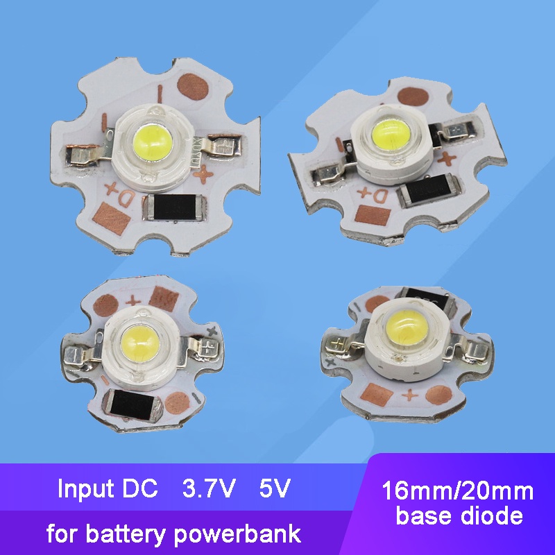 Set 10 Đèn LED Nhiều Màu Sắc 3.7V 5V 1W 3W + Đế 20mm | Shopee Việt Nam