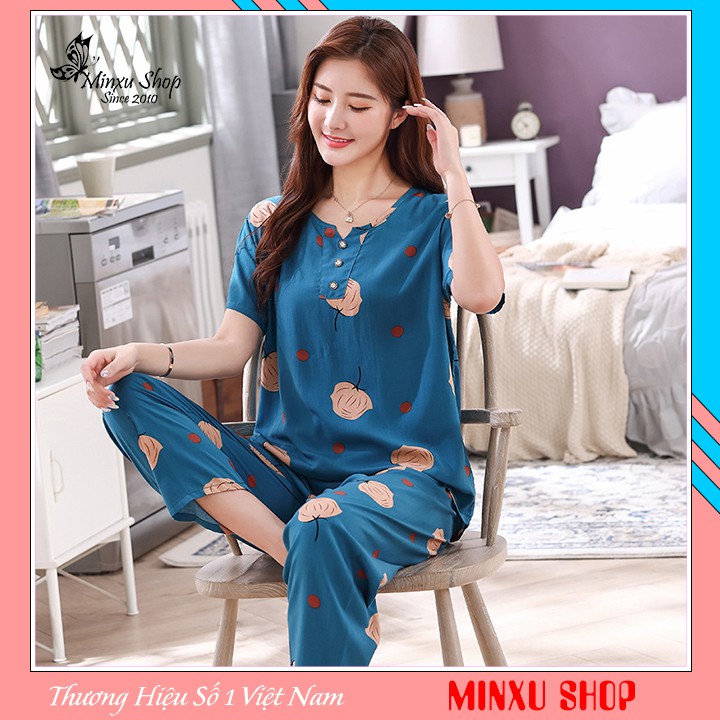 Bộ Ngủ Mặc Nhà Trung Niên Quần Dài, Bộ Đồ Cách Tân Sang Trọng, Lịch Sự - Chất Vải Lanh Mềm, Mát ...