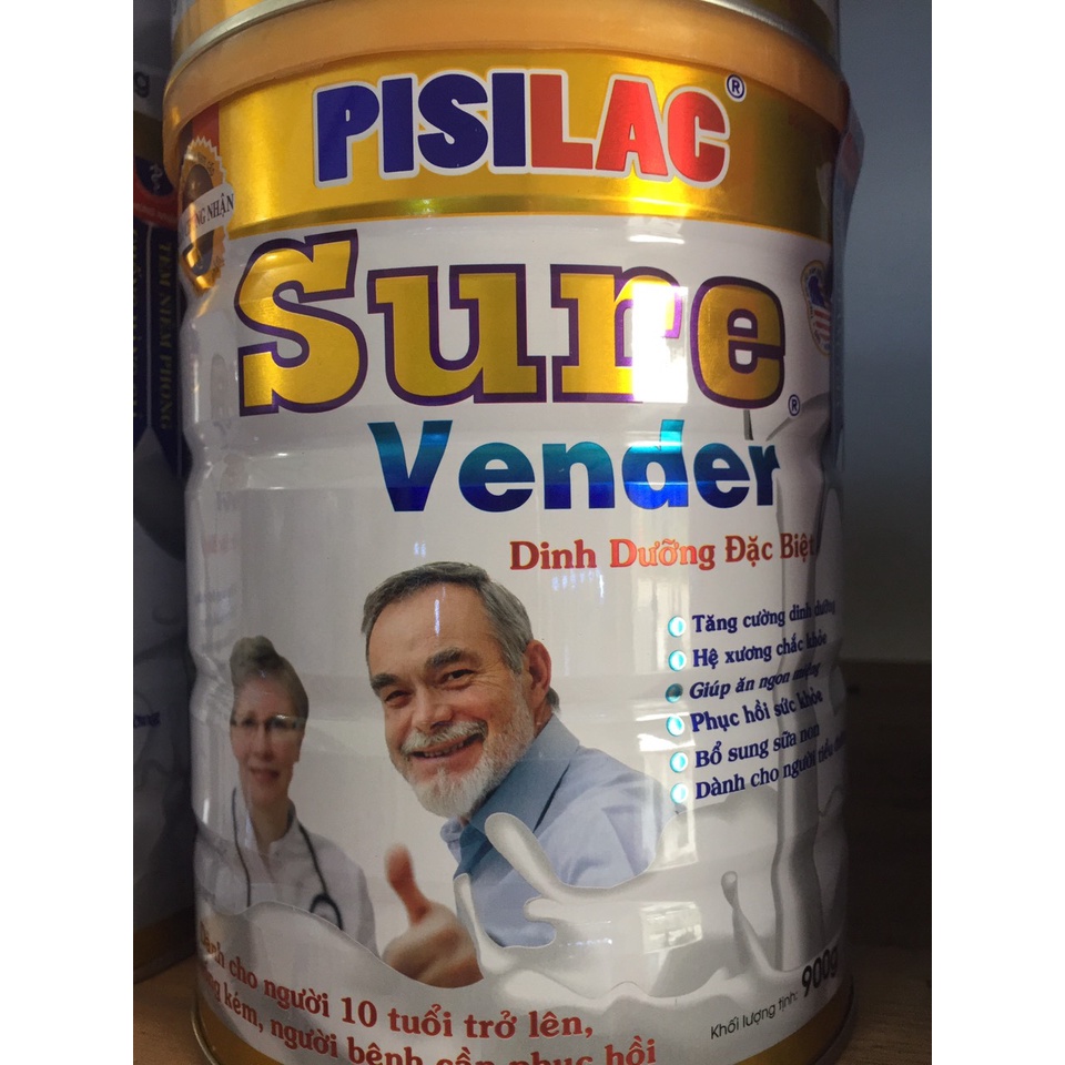 [KÈM QUÀ TẶNG] Sũa PISILAC SURE 900g - sữa dành cho NGƯỜI GIÀ tăng cân ...