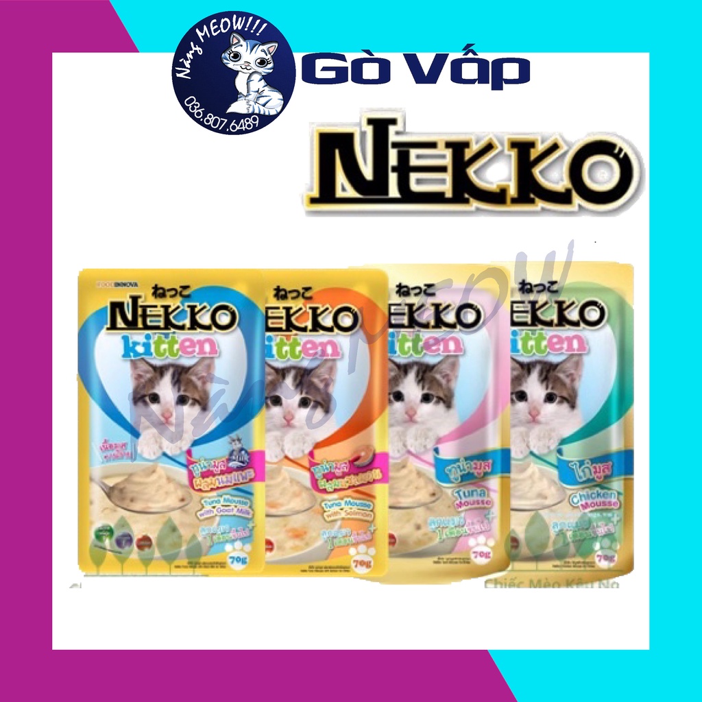 Pate Nekko Kitten 4 Vị Gói 70G Hàng Nội Địa Thái,Pate cho mèo con - Nàng Meow | Shopee Việt Nam