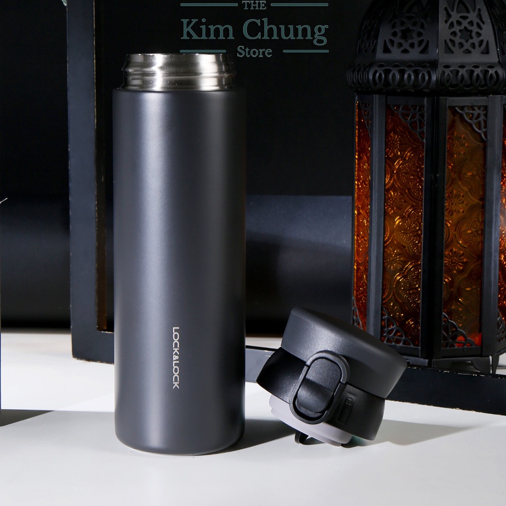 Bình giữ nhiệt Lock&Lock Wannabe One Touch LHC3240 BLK 450ml Inox316 ...