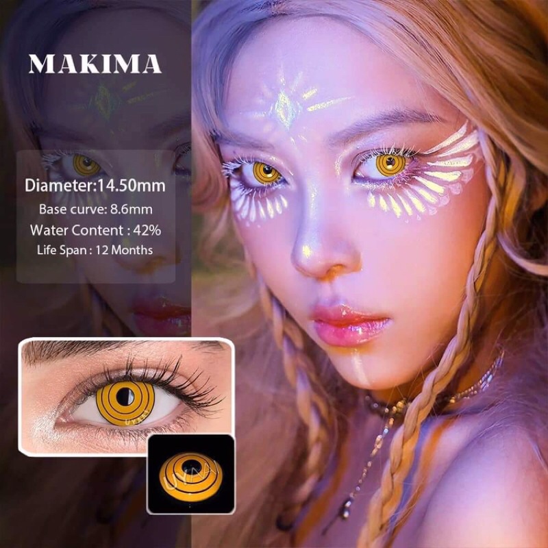 Lens cosplay Makima/Hutao/Gojo/Power/Klee chuẩn char | Shopee Việt Nam