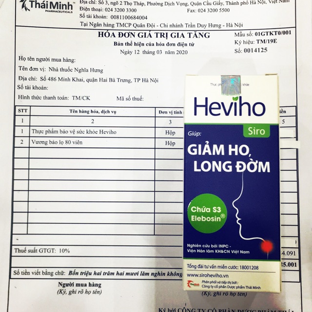 HEVIHO -siro( hàng chính hãng) | Shopee Việt Nam