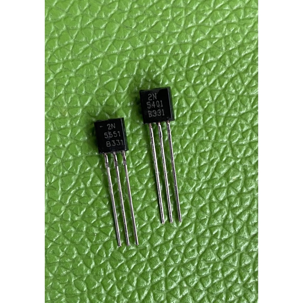 TÚI 10 CHIẾC 2N5401 TO-92 PNP VÀ 2N5551 TO-92 NPN ,150V/0.6A - linh ...
