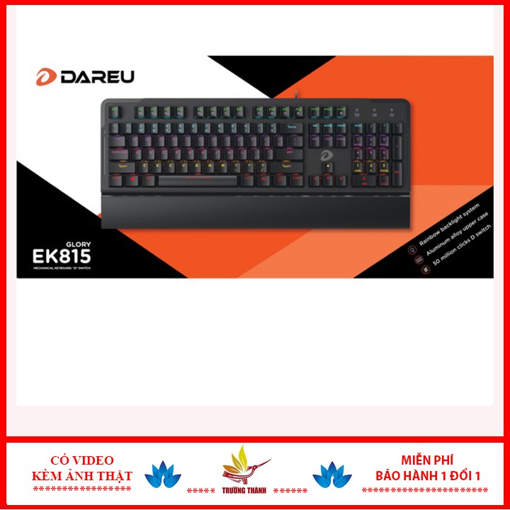 Bàn Phím Cơ DareU EK815 Black BH 2 Năm Chính Hãng (Blue/ Brown/ Red D Switch) | Shopee Việt Nam