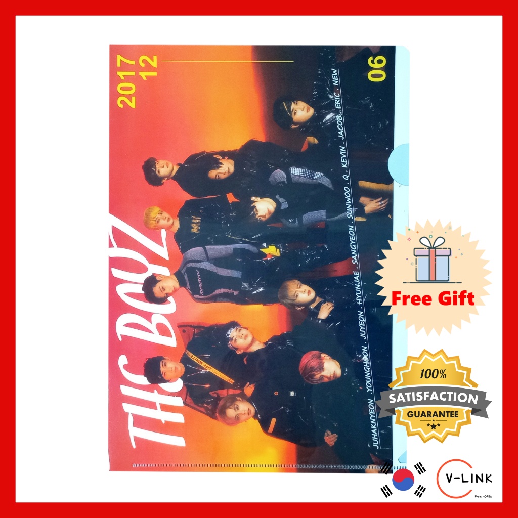K-POP IDOL THE BOYZ thư mục tập tin ảnh tổ chức A4 | Shopee Việt Nam