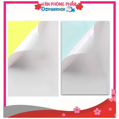 Giấy decal A4 đế xanh hoặc đế vàng tập 100 tờ | Shopee Việt Nam