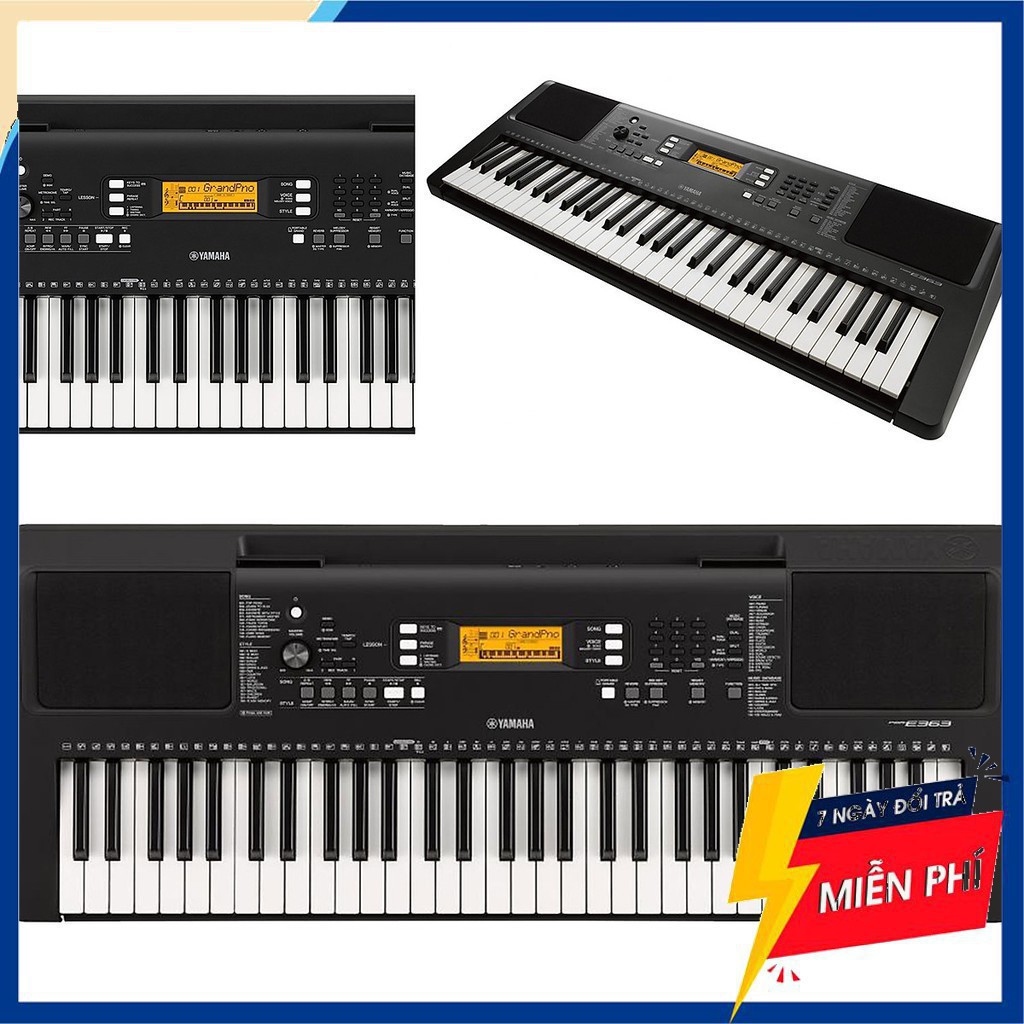 [RẺ VÔ ĐỊCH] Đàn Organ Yamaha PSR E363 - Keyboard PSR-E363 chính hãng kèm Chân , Bao, Nguồn ...