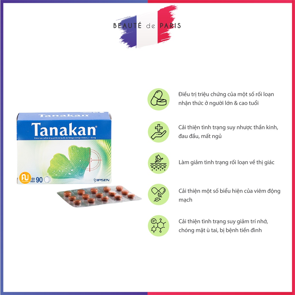 Viên Bổ Não Tanakan 90 viên (hộp) | Shopee Việt Nam