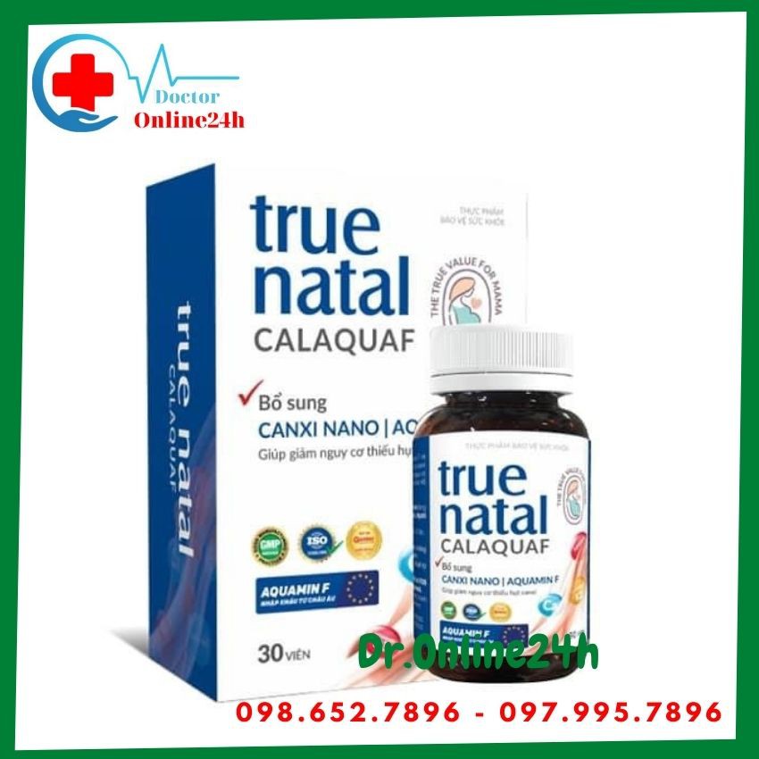 Truenatal Canxi - Bổ sung Canxi, Vitamin D3, DHA và các chất cần thiết cho cơ thể, giảm nguy cơ ...