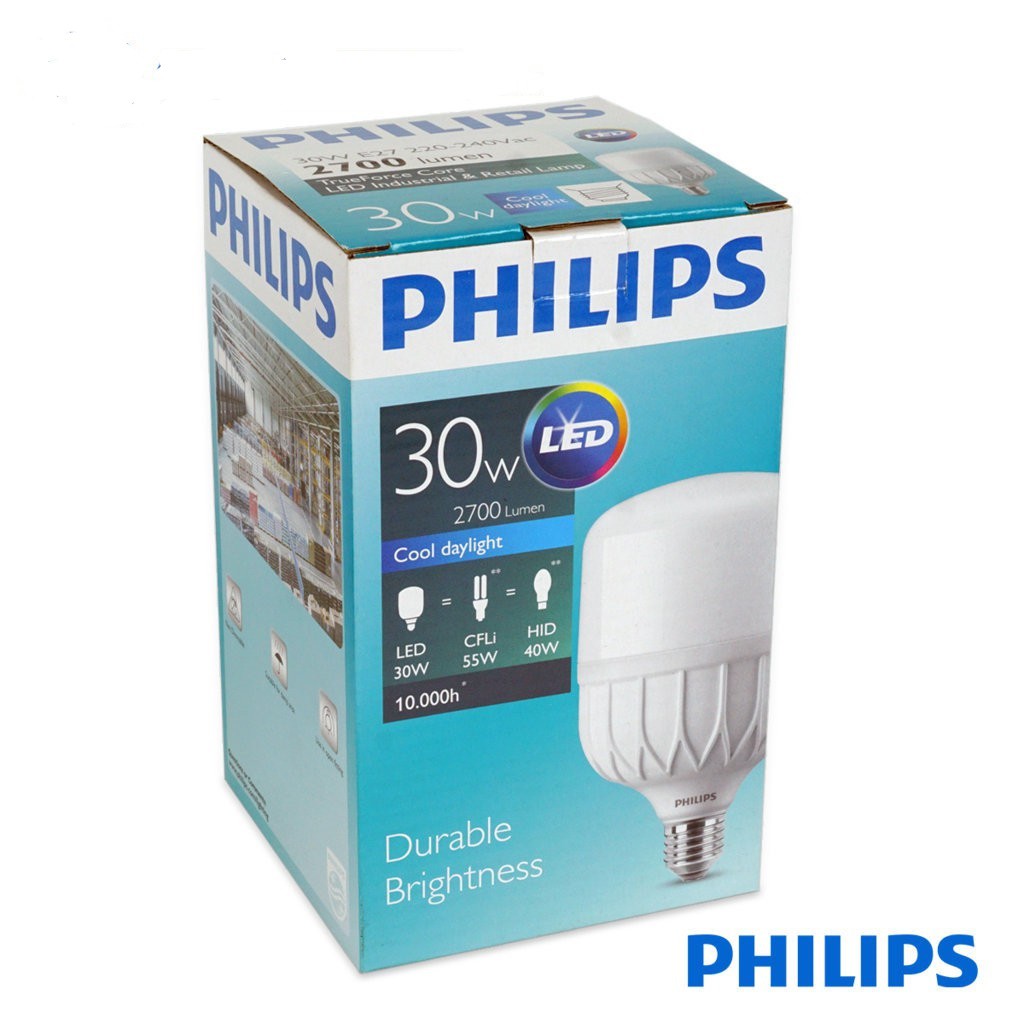 Bóng đèn LED BULD Trụ 20w,30w philips | Shopee Việt Nam