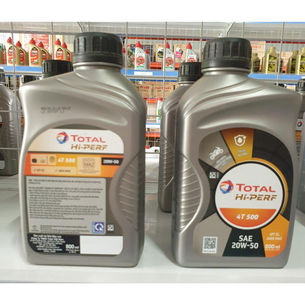 Nhớt Total Hi-PERF 4T-500 SL 20W50 0.8L (xe số) | Shopee Việt Nam