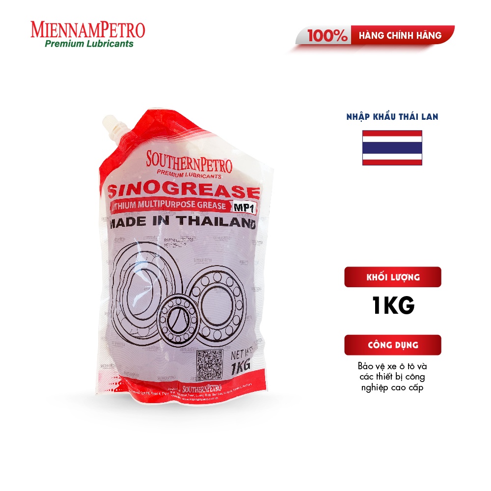 Mỡ Bôi Trơn MiennamPetro Sinogrease Lithium MP1 1KG Đa Dụng Bảo Vệ Xe Ô ...
