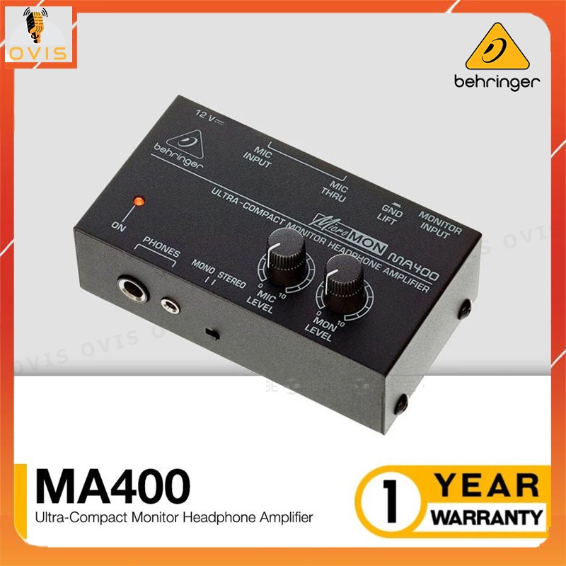 Behringer MicroMON MA400 - Bộ Khuếch Đại Tín Hiệu Kiểm Âm Cá Nhân Cho ...