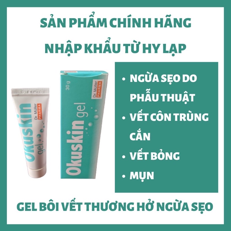Kem bôi lành nhanh vết bỏng nặng Okuskin tuýp 30g - liền nhanh vết ...