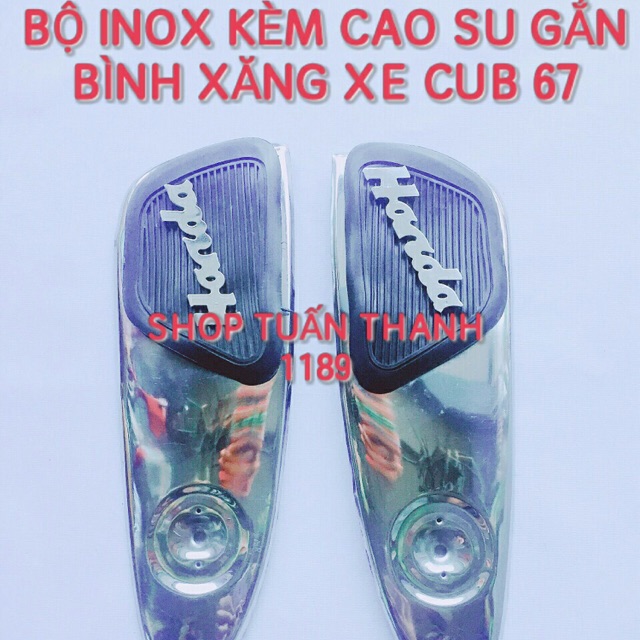 TẤM ỐP BÌNH XĂNG XE CUB 67 INOX 1 BỘ | Shopee Việt Nam
