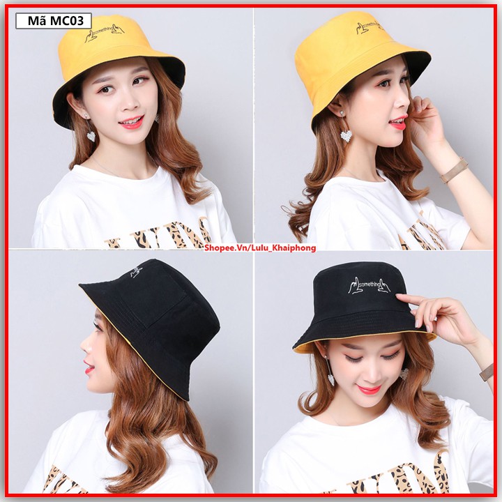 Nón tai bèo bucket chống nắng 2 mặt dễ thương - Mũ bucket MC03 | Shopee Việt Nam