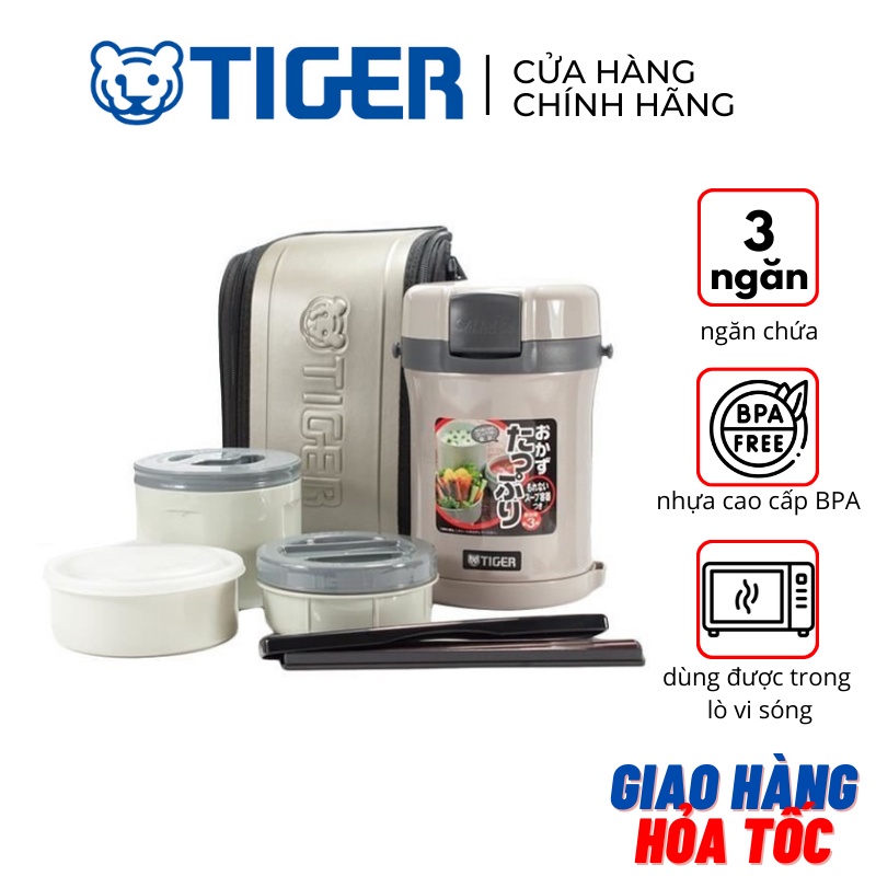 Hộp cơm giữ nhiệt nhựa dùng được lò vi sóng Tiger LWU-B200 - Hàng chính hãng | Shopee Việt Nam