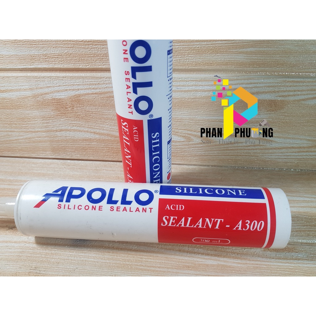KEO SILICON APOLLO SEALANT-A300 Trắng/ đen/ trong / xám (300ML ...