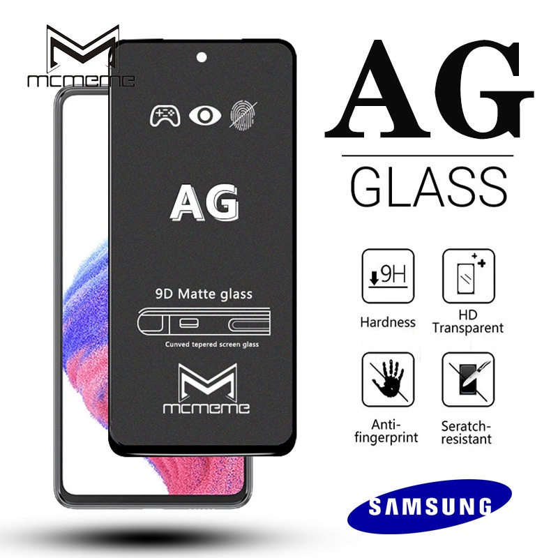 Kính Cường Lực Chống Vân Tay AG cho Samsung Galaxy A07 A17 A56 A36 A26 A06 A16 A55 A35 A05s A05 ...