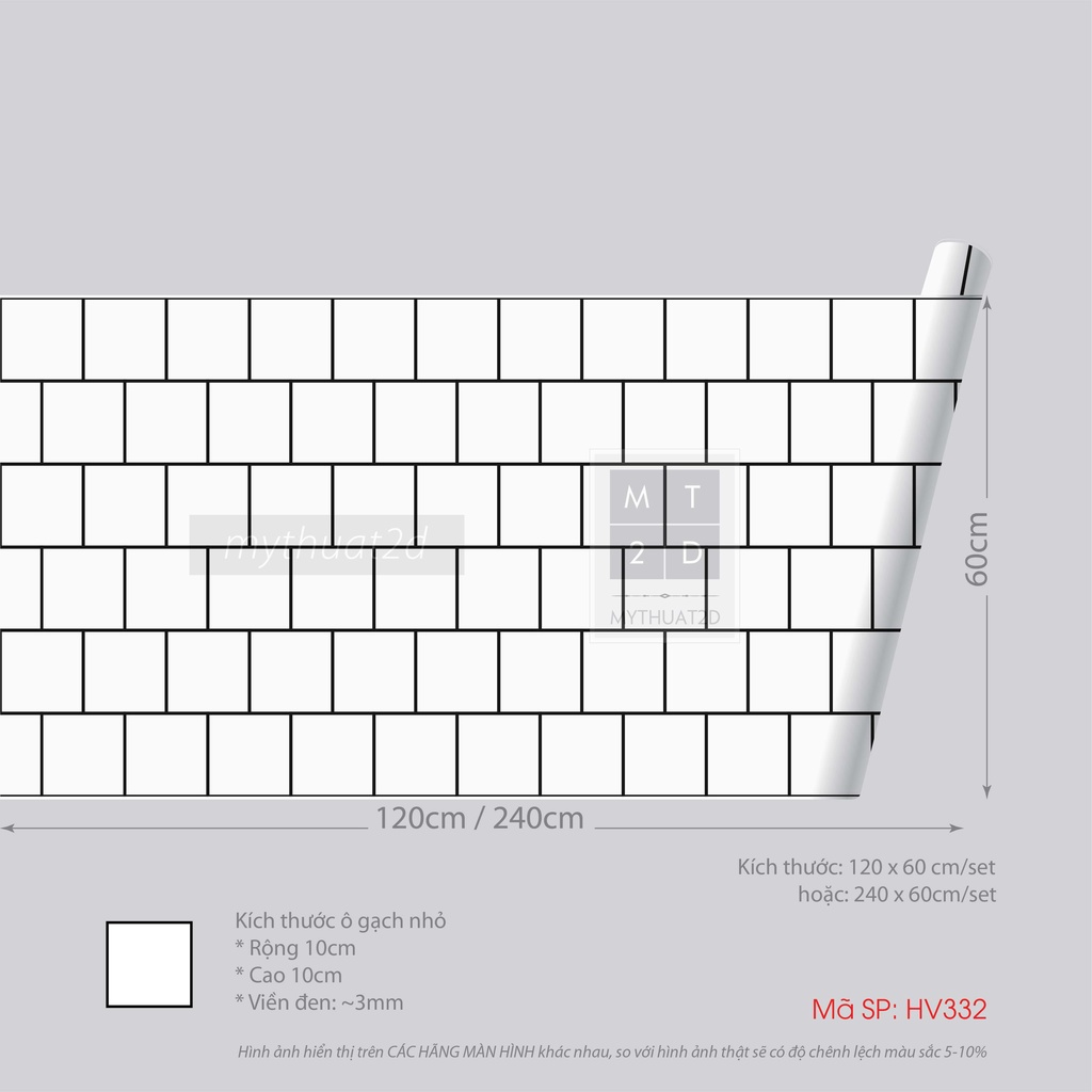 Decal gạch bông hoa văn hiện đại trang trí dán nhà tắm, dán bếp dán ...
