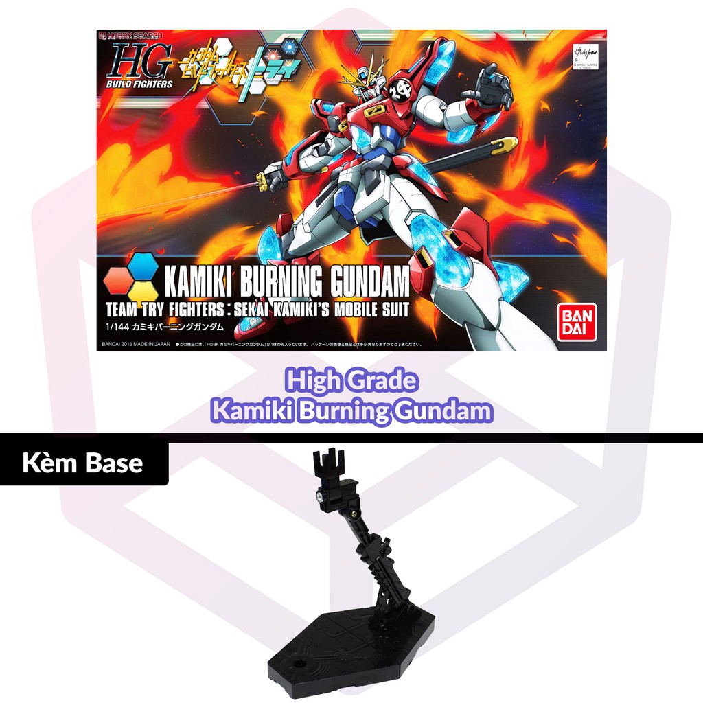 Mô hình Gundam Bandai HG 043 Kamiki Burning Gundam 1/144 Build Fighters ...