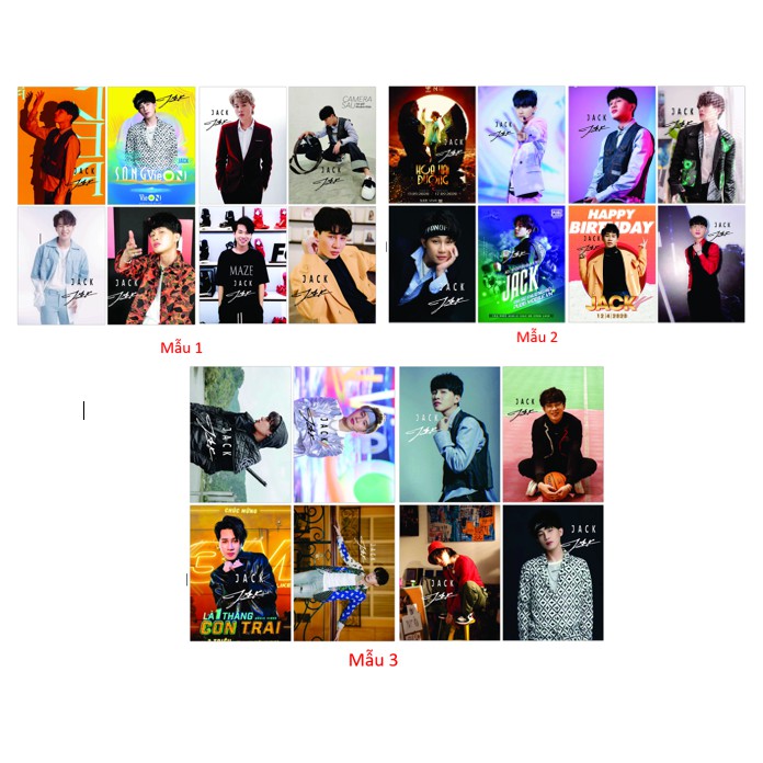 sét 8 card JACK J97 Phương Tuấn khổ A6(10x14cm) có chữ ký | Shopee Việt Nam