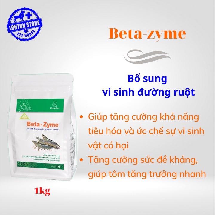 VEMEDIM Beta-zyme tôm, sản phẩm vi sinh và enzyme tiêu hóa dùng hỗ trợ ...