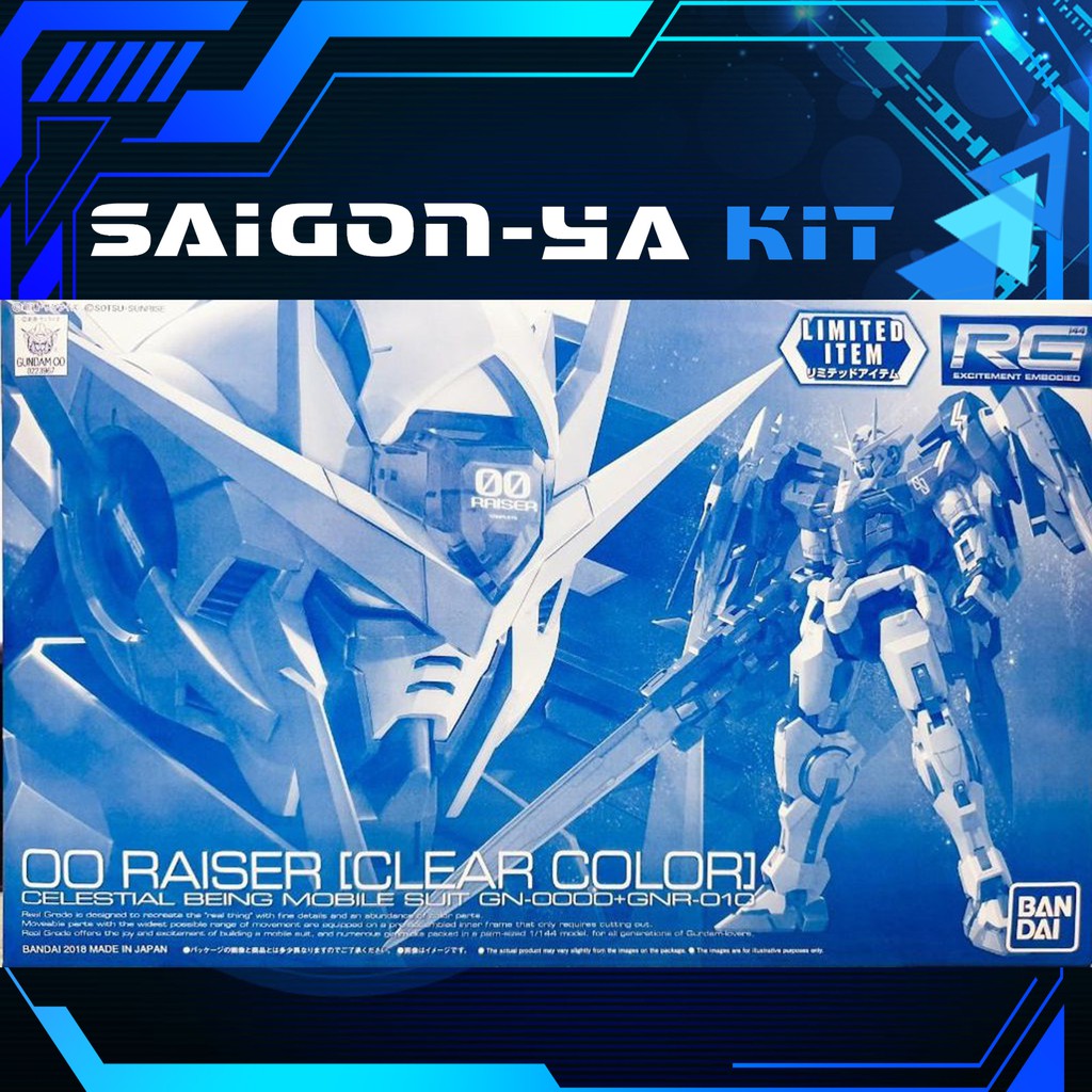 [RG] Mô hình Gundam 00 Raiser Clear Color Bandai | Shopee Việt Nam