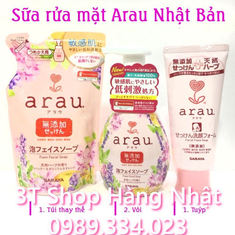 SỮA RỬA MẶT ARAU SARAYA | Shopee Việt Nam