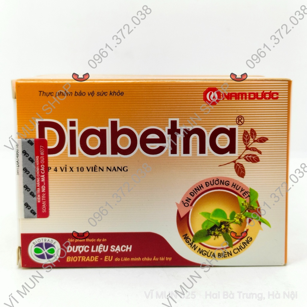 Viên tiểu đường Diabetna hộp 40 viên | Shopee Việt Nam