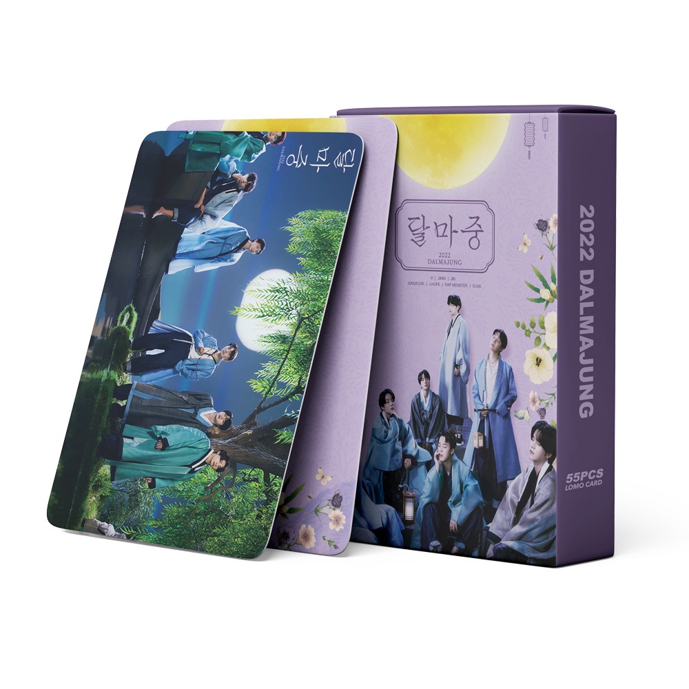 Hộp 54 ảnh thẻ lomo KPOP BTS DALMAJUNG 2022 Bangtan Boys DECO KIT ...