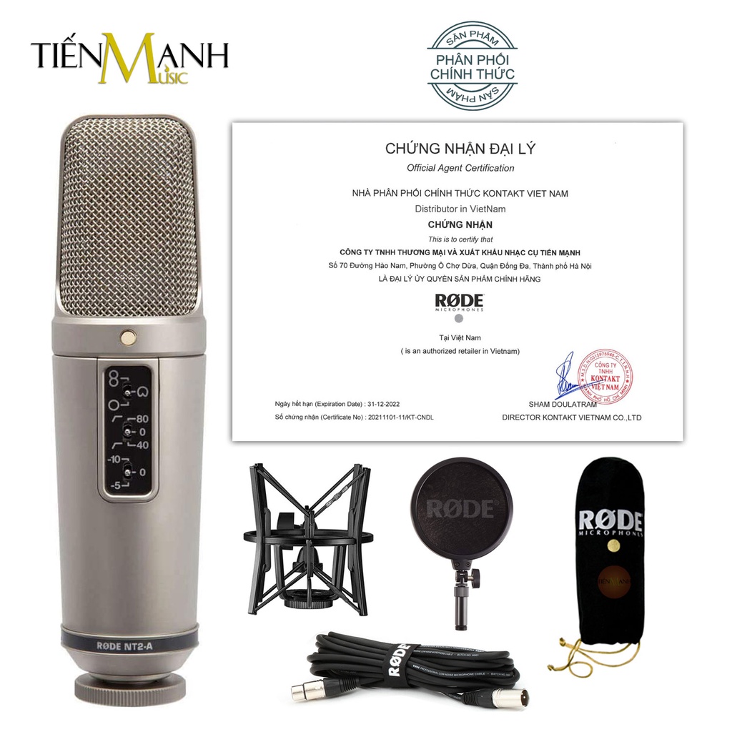 [Chính Hãng] Micro Rode NT2-A Mic Thu Âm Condenser Livestream Phòng Thu ...
