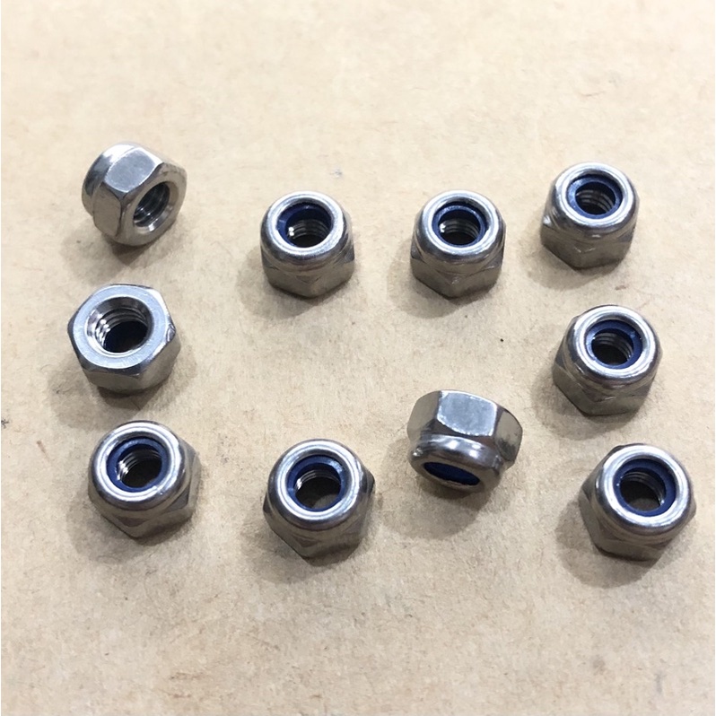 Ecu M4 inox 304 chống trượt, locknut ( 10pcs ) | Shopee Việt Nam