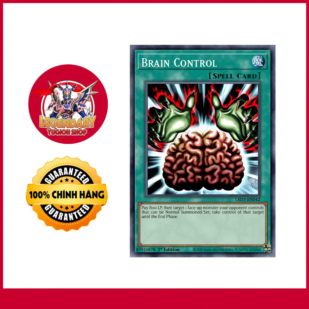 [Thẻ Bài Yugioh Chính Hãng] Brain Control | Shopee Việt Nam