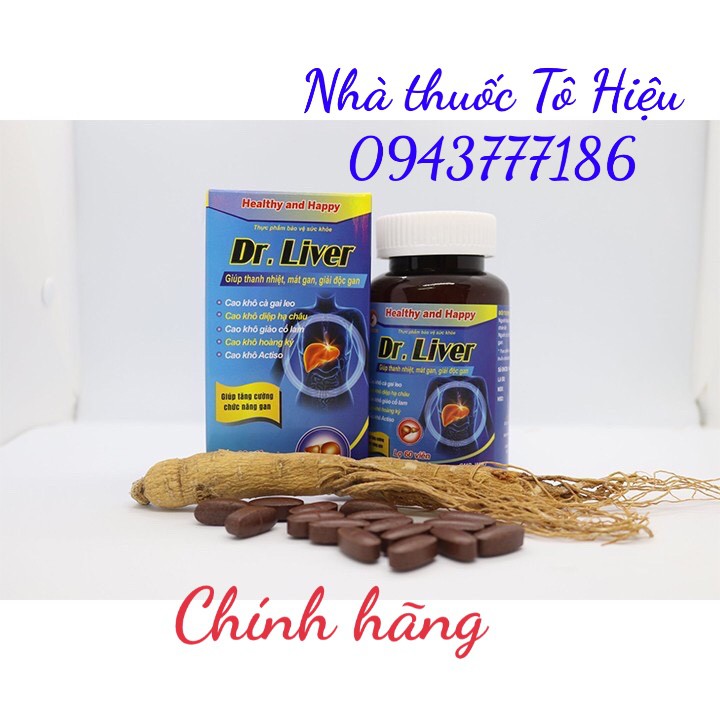 Viên Uống DR LIVER / DrLiver - hỗ trợ thanh nhiệt, mát gan, giúp tăng ...